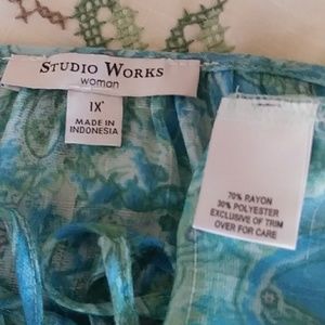 Studio Works | Tops | X Studio Works Lightweight Peasant Blouse | Poshmark